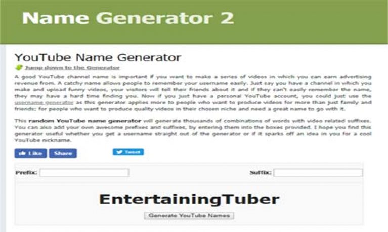 TOP 12 Best YouTube Name Generators [Free to Use] - Vlogtribe